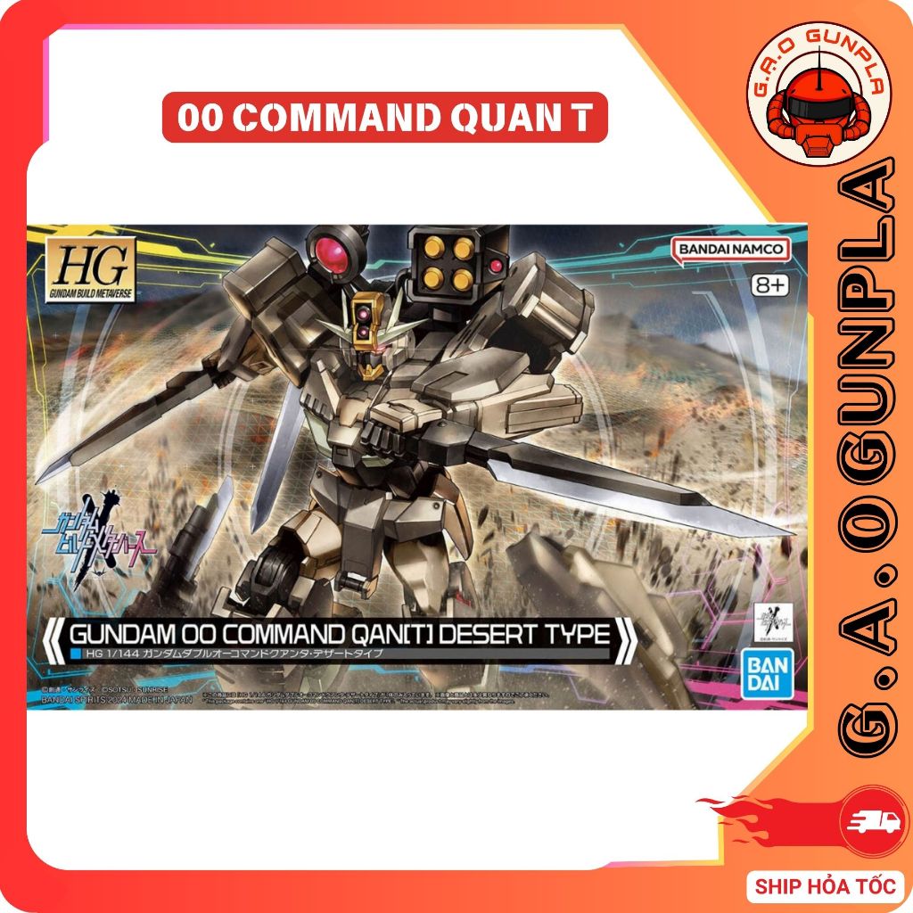 Gundam Assembly Model Bandai HG 1/144 GUNDAM 00 COMMAND QAN T DESERT TYPE | Shopee Philippines