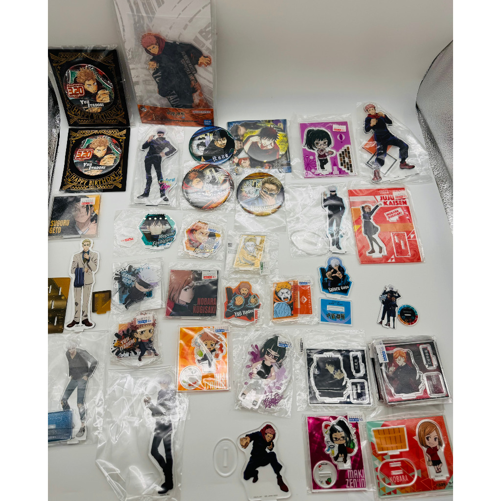 Figure models, Standees, Cotton, Badge Jump Jujutsu Kaisen themed ...