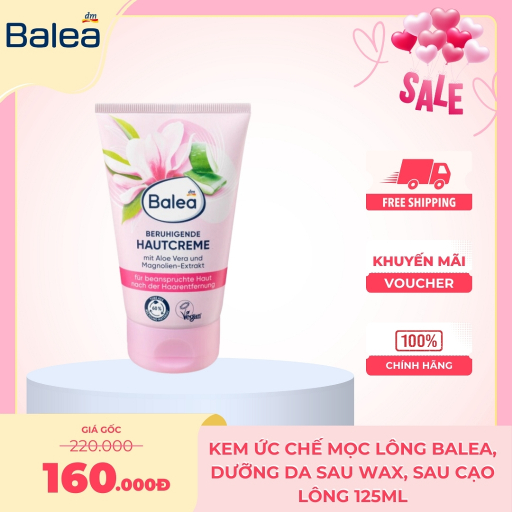 Slow hair growth inhibitor cream for post-wax and shaving skin Balea ...