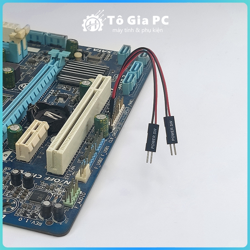 Power SW cable splits PC POWER button 1 into 2 desktop switches ...