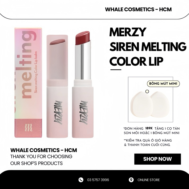 Merzy Siren Melting Color Lip Balm (3g) | Shopee Philippines