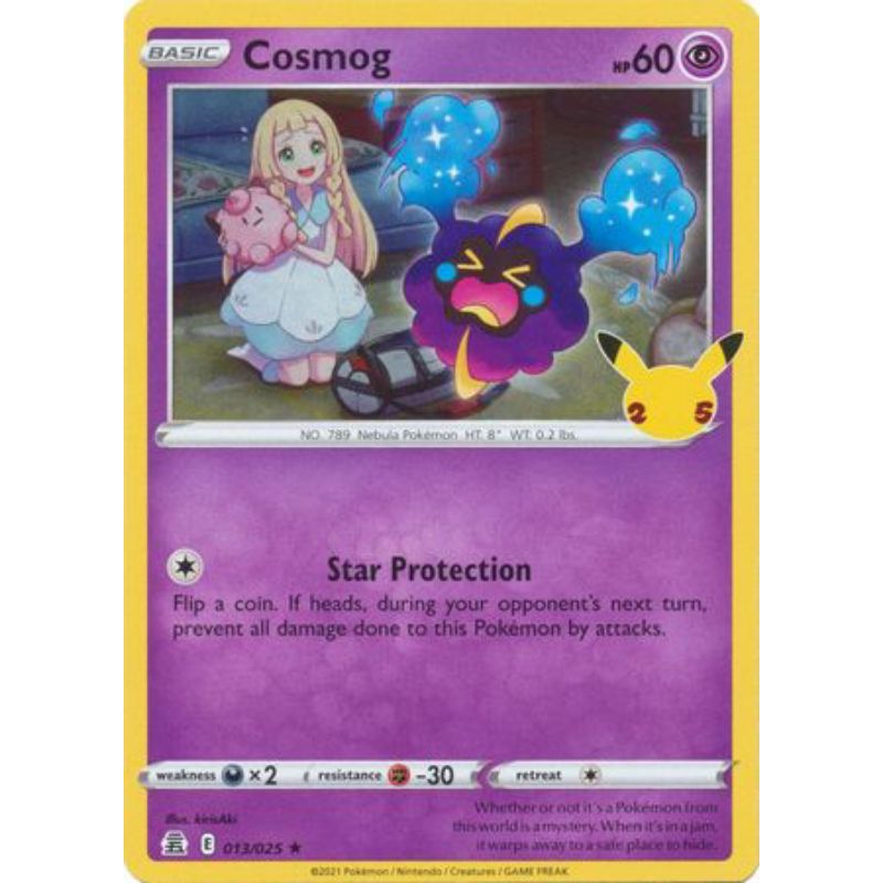 Tcg Cosmog Pokemon Card - 013/025 - Holo Rare NM/LP | Shopee Philippines