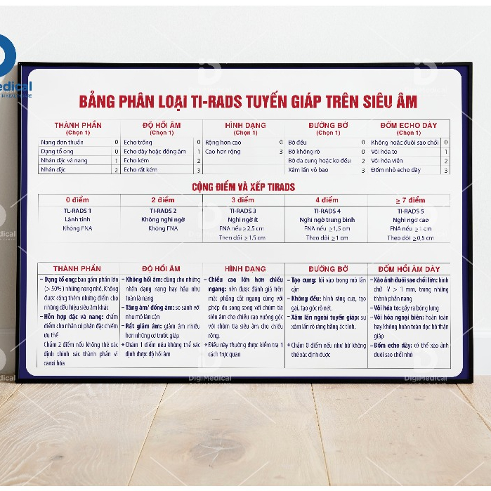 Frame Picture Ti Rads Thyroid Classification Table On Ultrasound Shopee Philippines