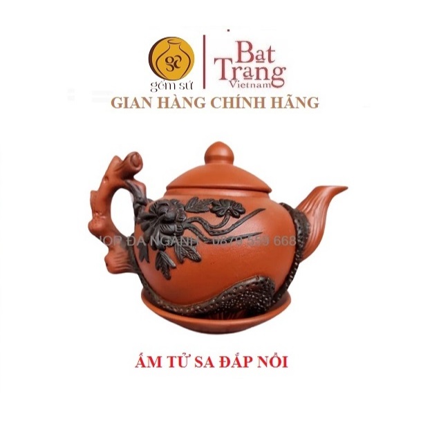 SA Extremely luxurious embossed purple teapot, capacity 500 ml, Bat ...