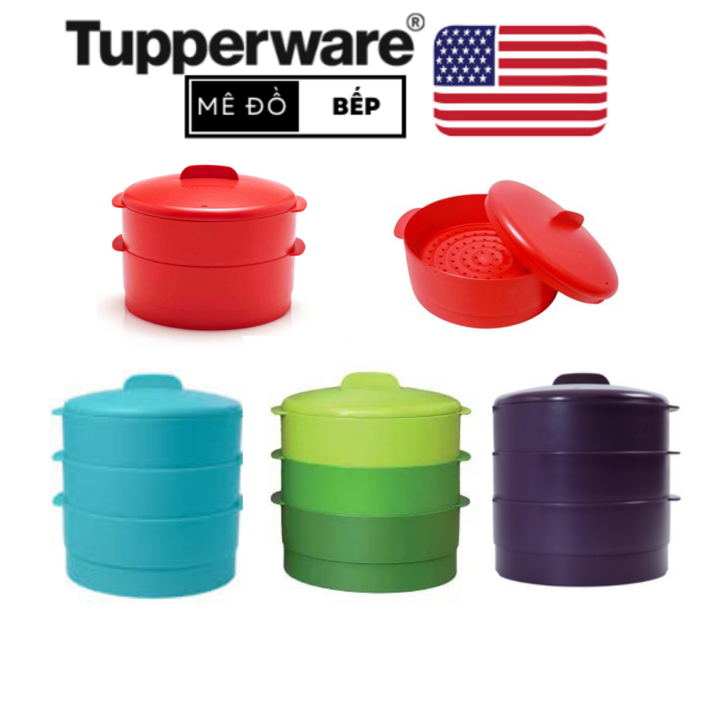 Steam It Tupperware 2-layer, 3-layer steaming basket, full color ...
