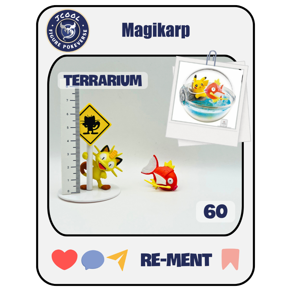 Magikarp (Terrarium) - Gen 1 Kanto Region - Genuine Pokemon Model RE ...