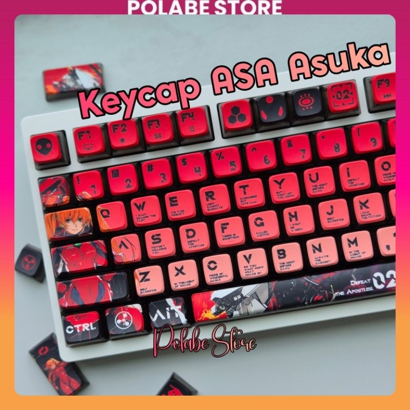 Keycap ASA Asuka Through led ICE profile Mechanical Keyboard switch ...
