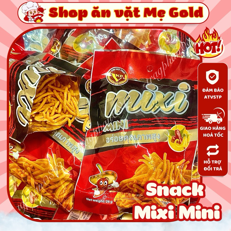 Mixi Mini toothpick chips, Kim Viet Phat spicy snack sticks (26g pack ...