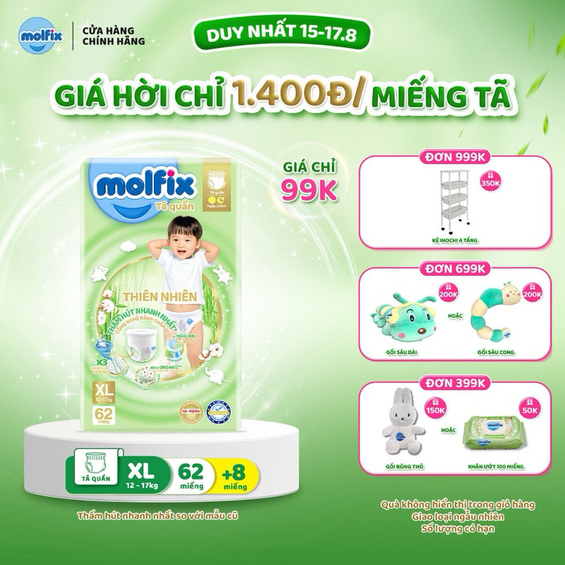 Molfix Natural Jumbo S diapers/diapers - Pack of 60 | Shopee Philippines