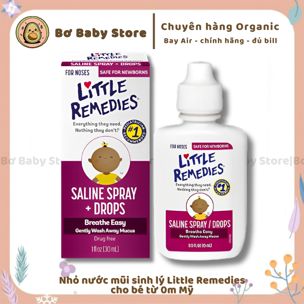 Little Remedies physiological nasal drops for babies from 0m US (Bay ...