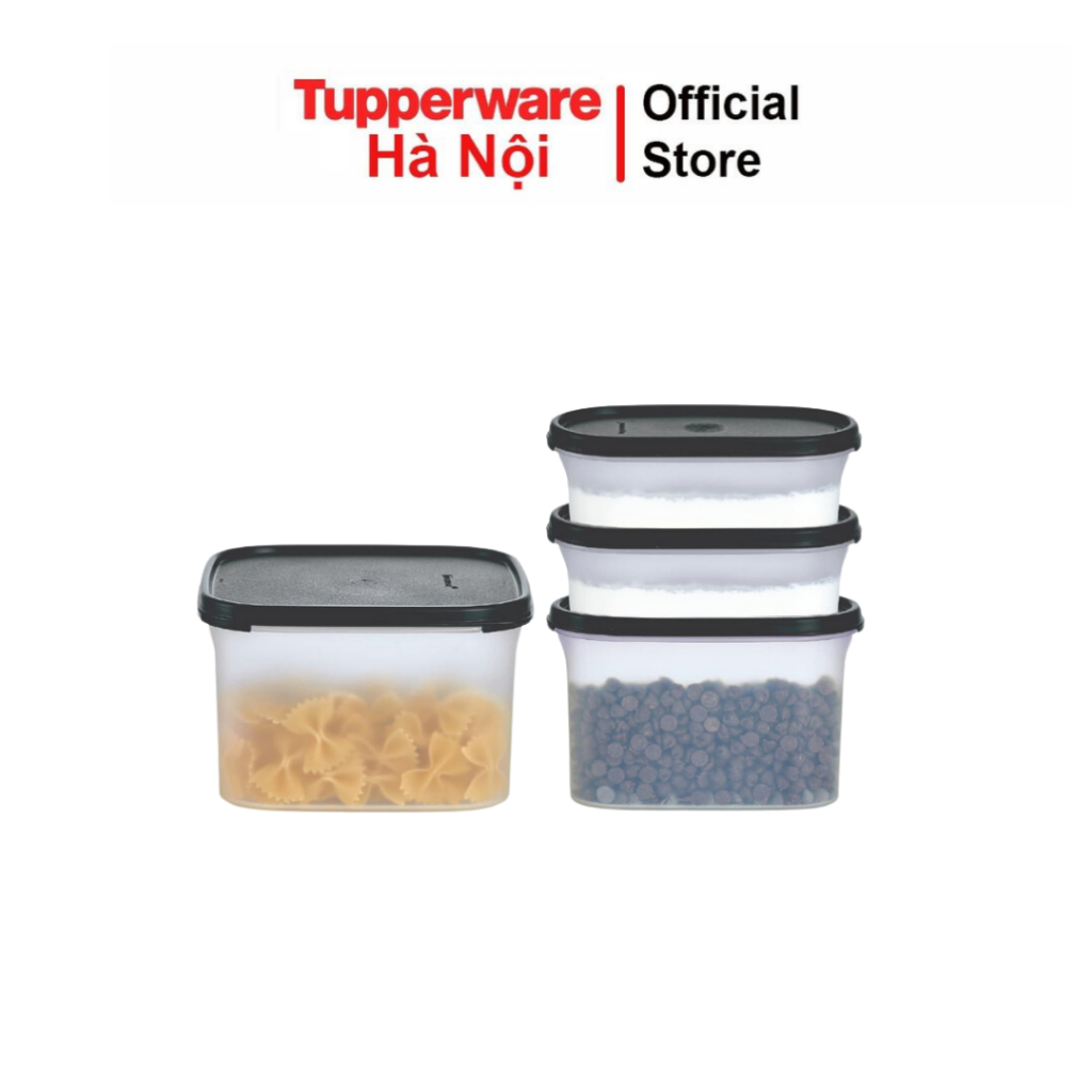 Genuine Tupperware Modular Master starter set (4) dry storage box set ...