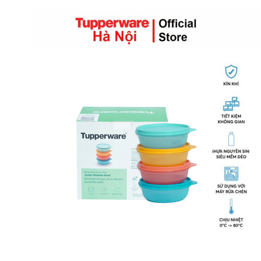 Junior Modular Bowl 300ml cooler box set (4 boxes) Tupperware ...