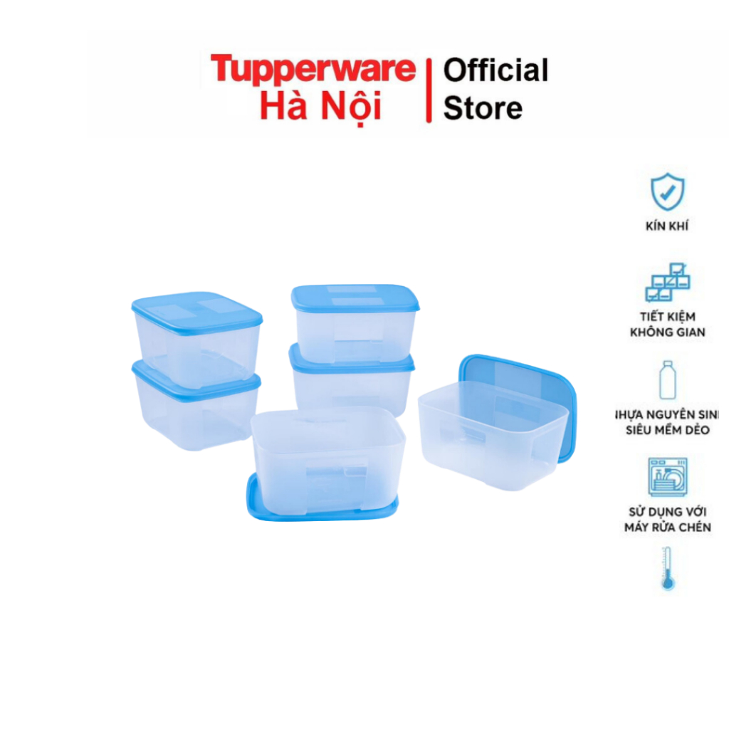 Genuine Tupperware Freezermate 650ml freezer box set (6 boxes) | Shopee ...