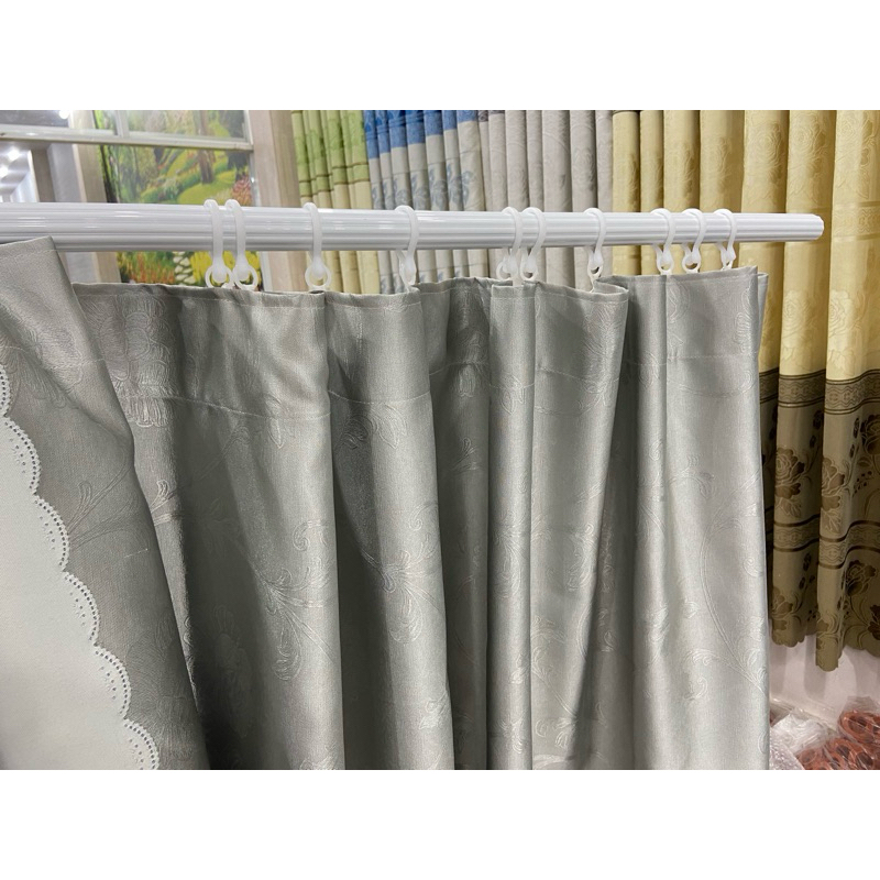 Rido crochet curtain, size 4m5 wide x 2m high, bronze color (1 piece ...