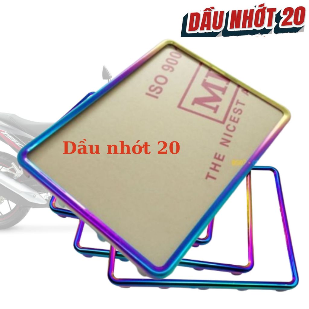 7-color Titanium / Yellow / Stainless steel license plate cover set (7 ...