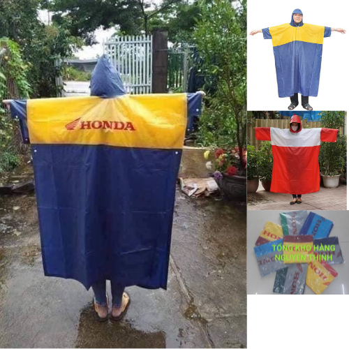 Honda batwing PVC raincoat - Plastic - large - thick (Random) | Shopee ...