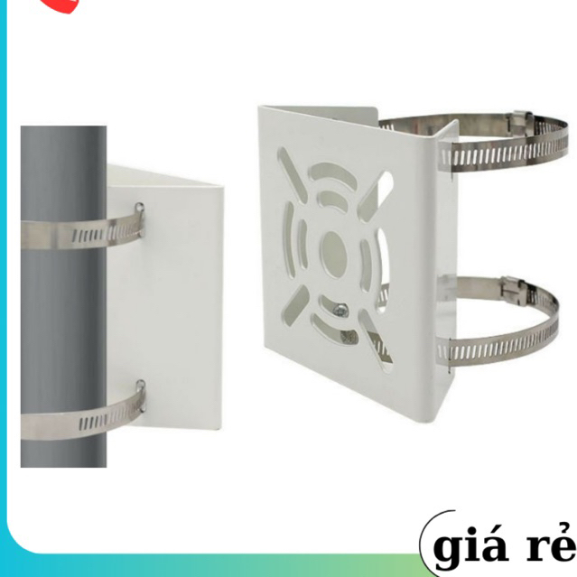 Flange for mounting iron poles to attach cameras, flange to attach to ...