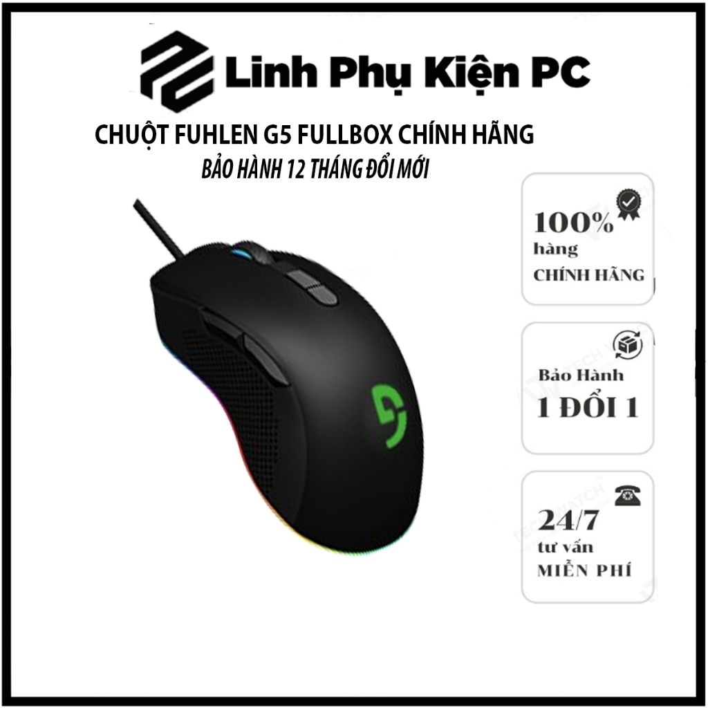 Fuhlen G90S Wired Gaming Mouse (Black) 2 year warranty | Shopee Philippines