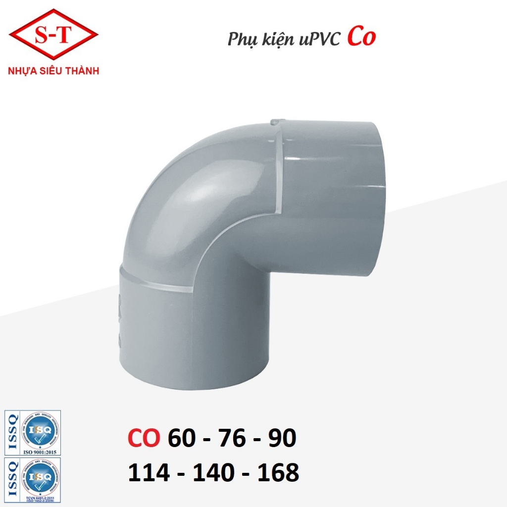 Shrink water pipes, Shrink right corners 76, 90, 114 Sieu Thanh PVC ...