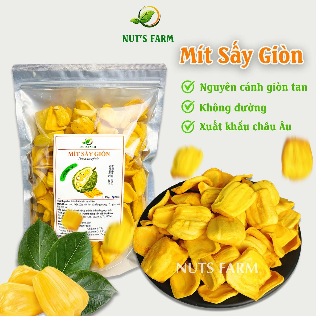 Nut Farm whole dried jackfruit 500g, sugar-free exported sliced ...