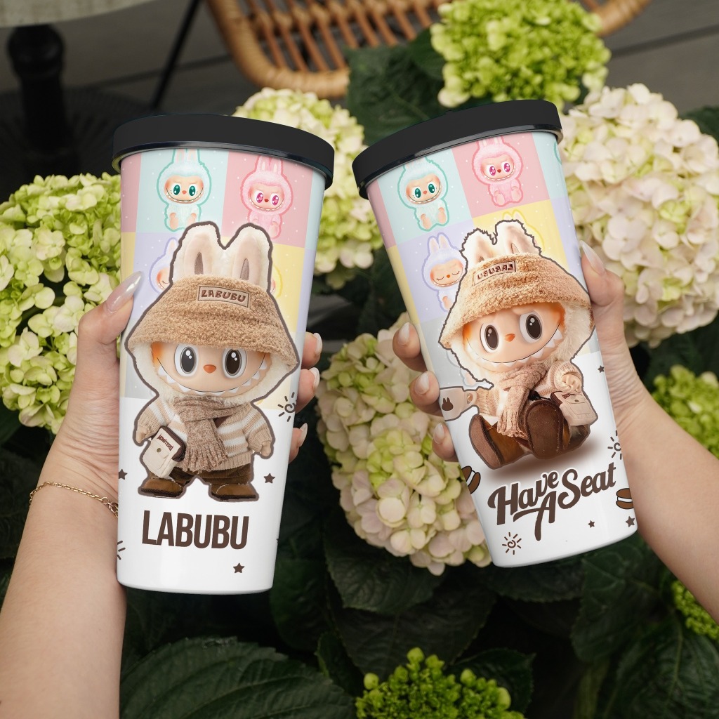 Labubu Have A Seat Coffe Drink Go Drink Movie Heat Retaining Cup 740ml ...