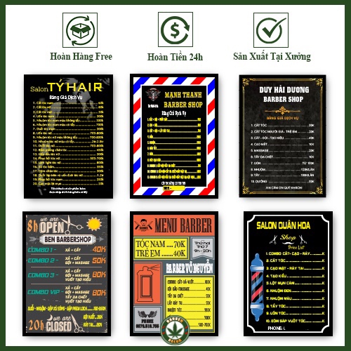 [20 Models] Hair Shop Menu - BarberShop - Hair Salon... Custom design ...