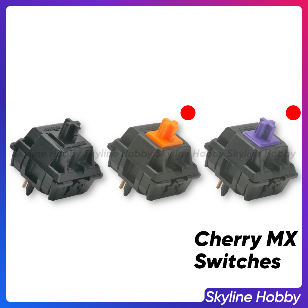 Cherry MX Mechanical Keyboard Switch - Black HyperGlide, HG Black, Orange, Purple, MX2A Switch ...