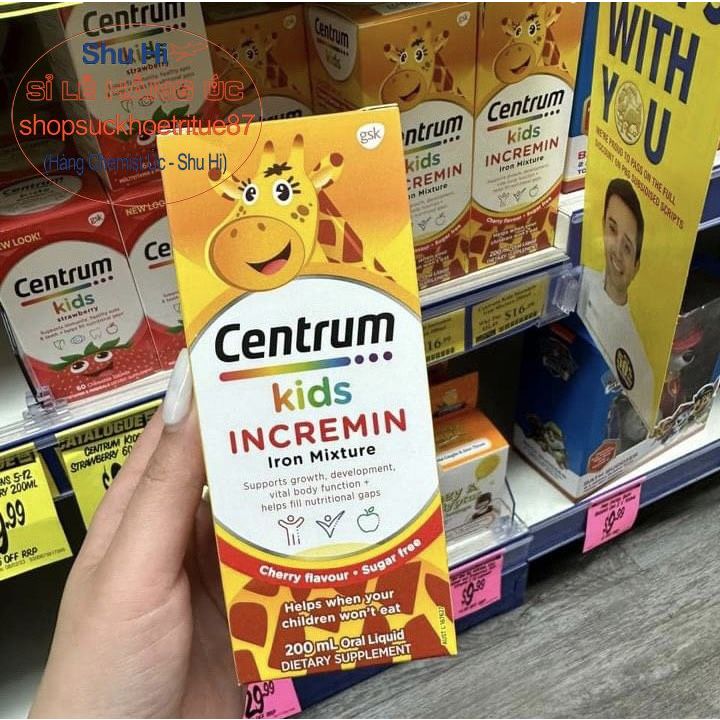 Centrum kids incremin iron mixture syrup 200ml Australia, helps ...