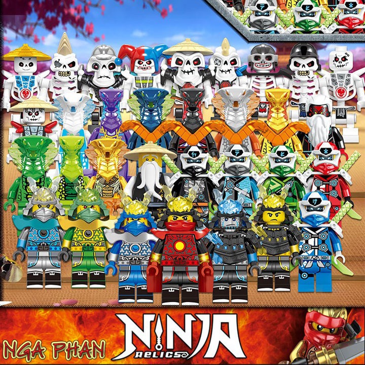 Set of 32 Ninja Digi Great War Super Villains Ninjago Figures ...