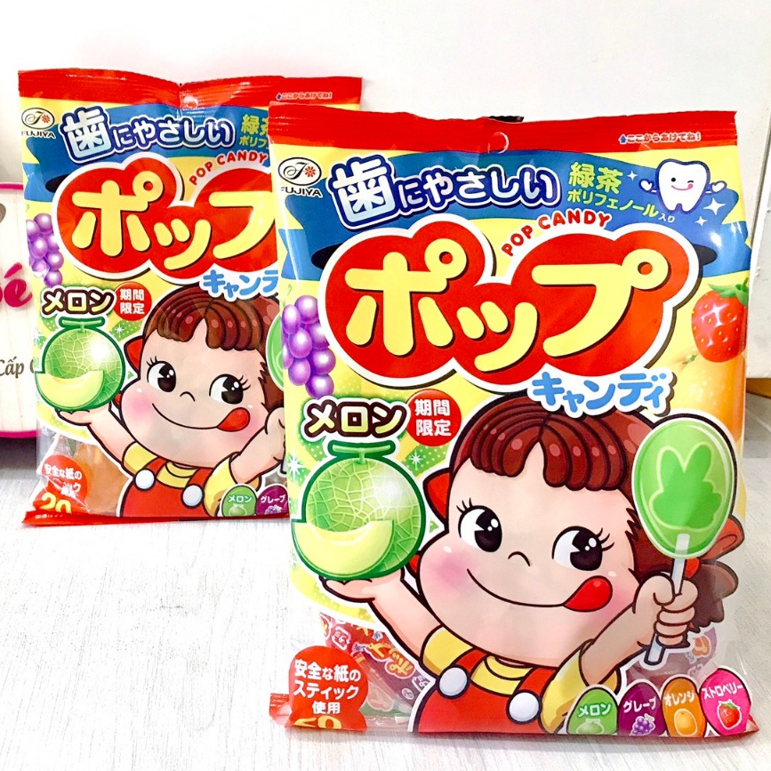 Box of 6 packs of Fujiya fruit-flavored lollipops without tooth decay ...
