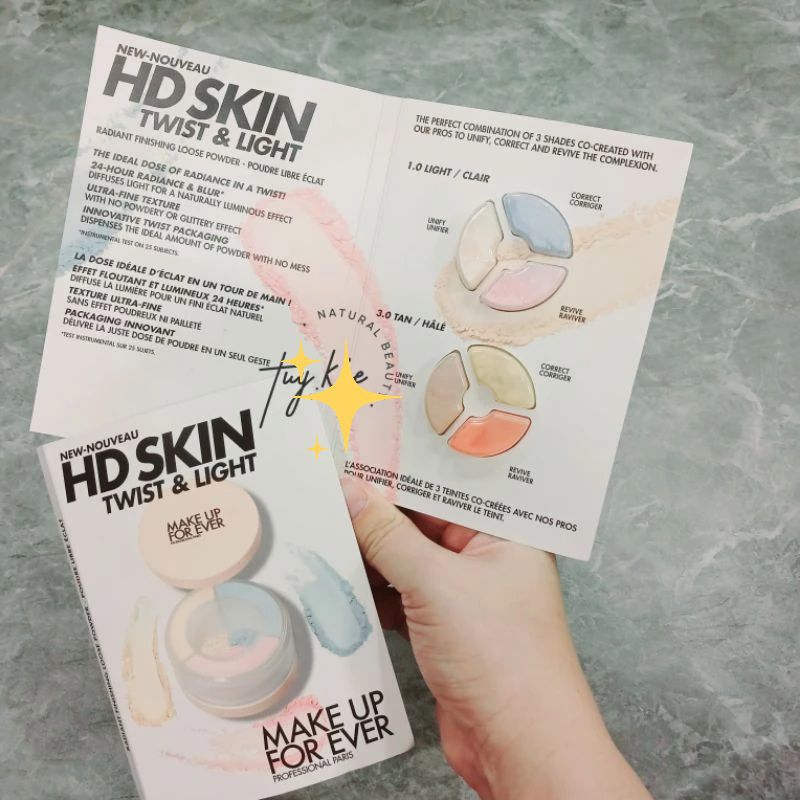 [ Sample 6 boxes * 0.2g ] For HD Skin Twist 3 in 1 powder & Light ...