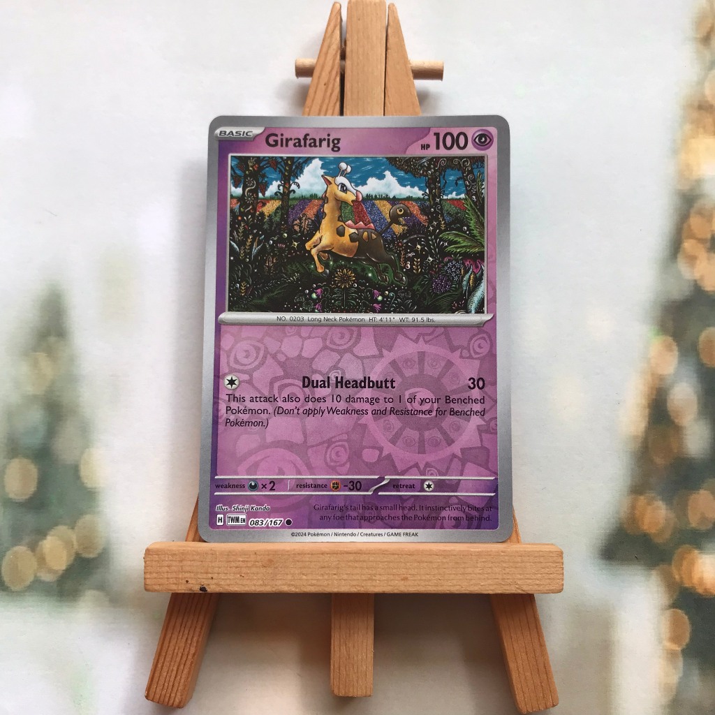 Pokemon Girafarig 083 / 167 Card - Scarlet&Violet Twilight Masquerade ...
