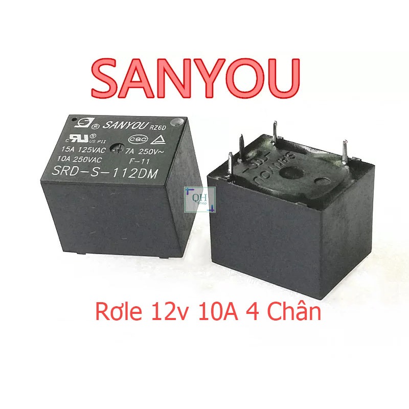 Sanyou Relay SRD-S-112DM 12V DC 4 Pins | Shopee Philippines