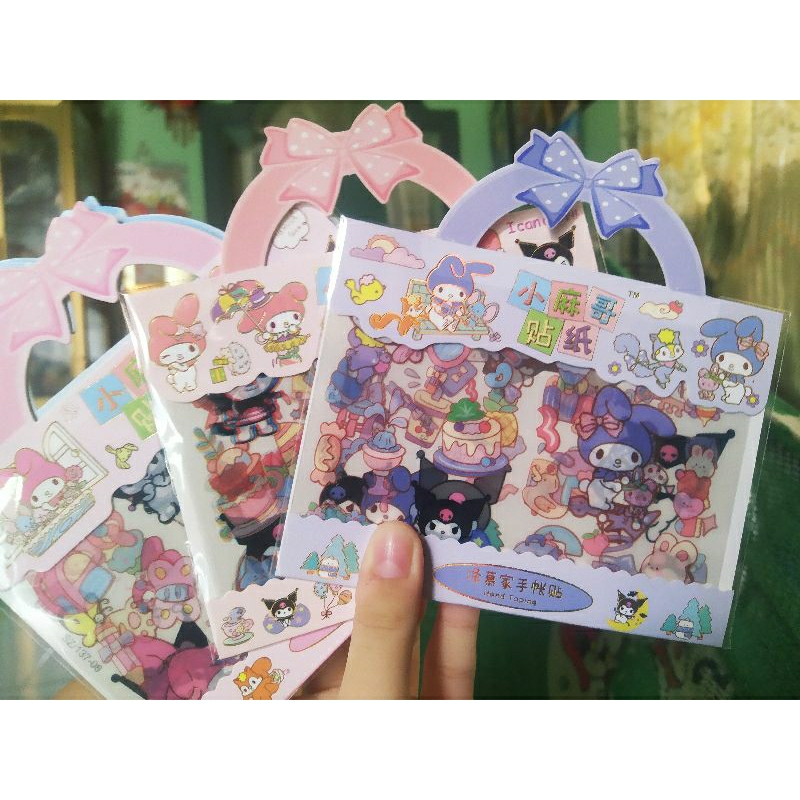 Sticker sario, capybara,.... Cute Bow Basket Design | Shopee Philippines