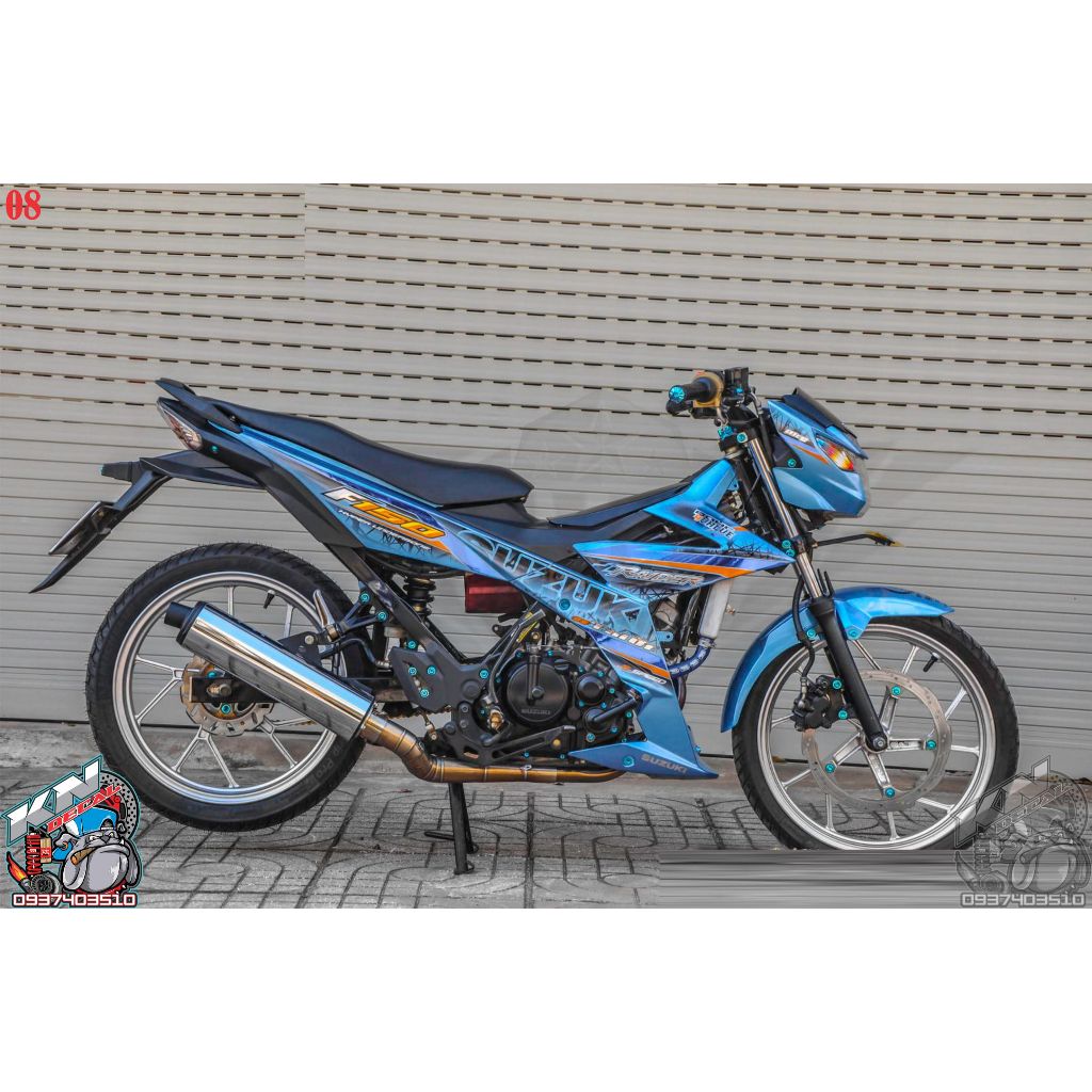 Raider FI REMOVABLE STICKER - raider F150 lettering sticker for green ...