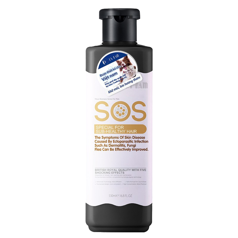 Sos SHOWER MILK DISINFECTION, RECOVERING SKIN AND EXCLUSIONS FOR DOGS ...