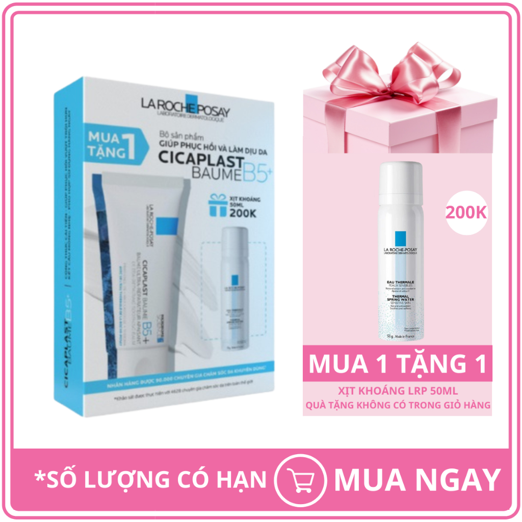 Cicaplast Baume B5+ 40ml + La Roche Posay Mineral Recovery Cream Set ...