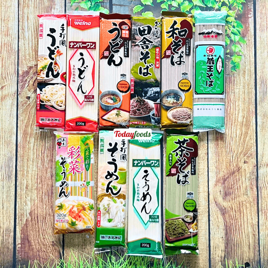 Japanese Noodles: Udon Noodles, Soba Noodles, Cha-Soba Noodles, Somen ...
