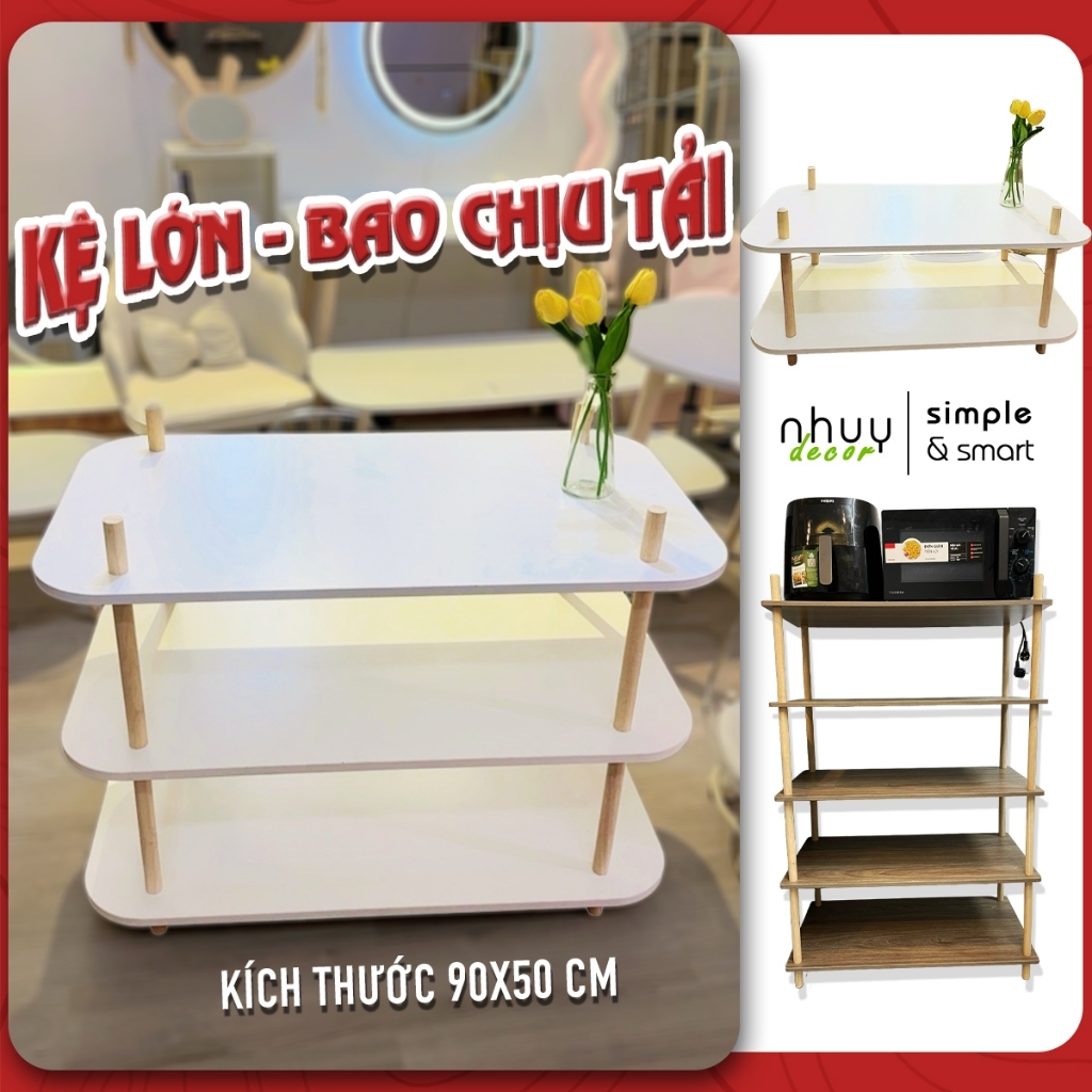 Me Decor wooden shelves for microwave ovens, kitchen shelves, multi ...