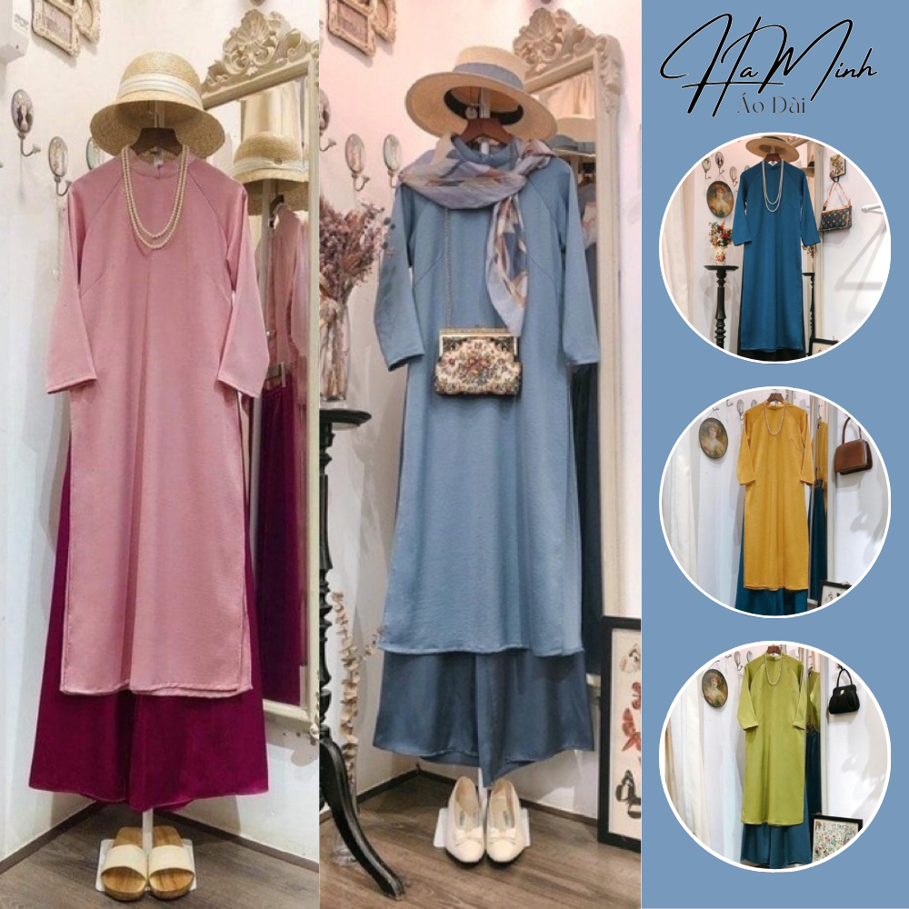 Ha Thanh loose-fitting ao dai, super beautiful modernized ao dai with ...