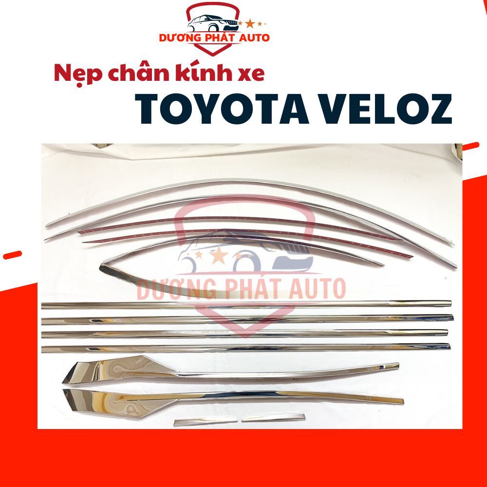 Rim Bezel, Curved Glass Car TOYOTA VELOZ 2022 2023 2024 Shiny 304 ...