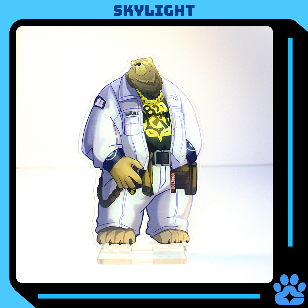 Furry BEN BIGGER Standee Model - Zenless Zone Zero mica plastic 14cm ...