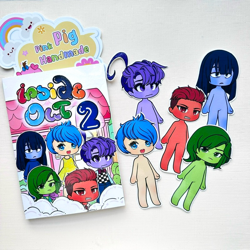 5-emotional house peel-and-stick toy INSIDE OUT 2 - Paper doll | Shopee ...