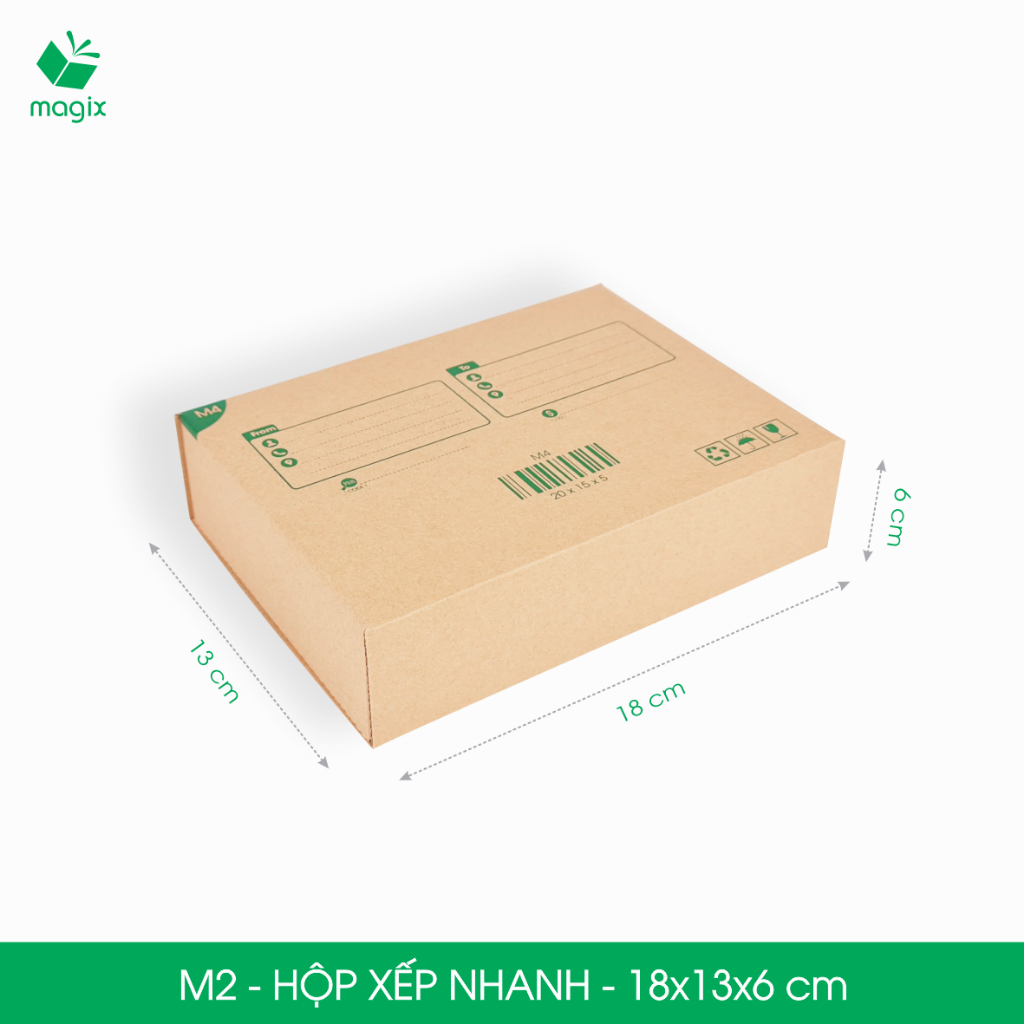M2 - 18x13x6 cm - 25 carton boxes packed quickly - Packaging boxes ...