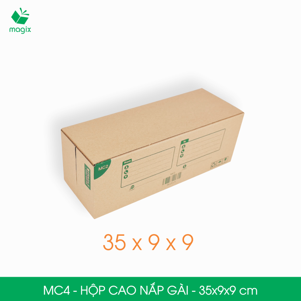 Mc4 - 35x9x9 cm - 20 long boxes - Packing carton boxes, snap-lid boxes ...
