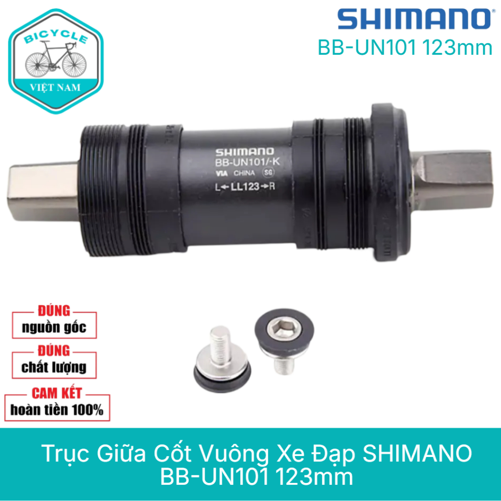 SHIMANO BB-UN101 123mm Bicycle Square Core Center Axle | Shopee Philippines