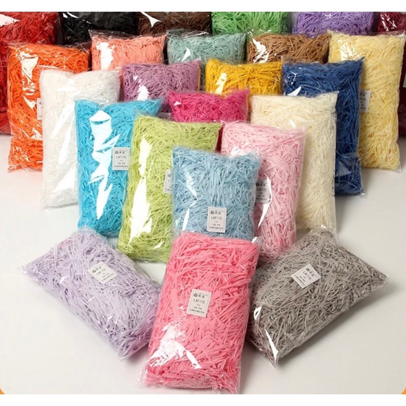 Straw paper, shredded paper to line gift boxes (20g/50g/100g) | Shopee ...