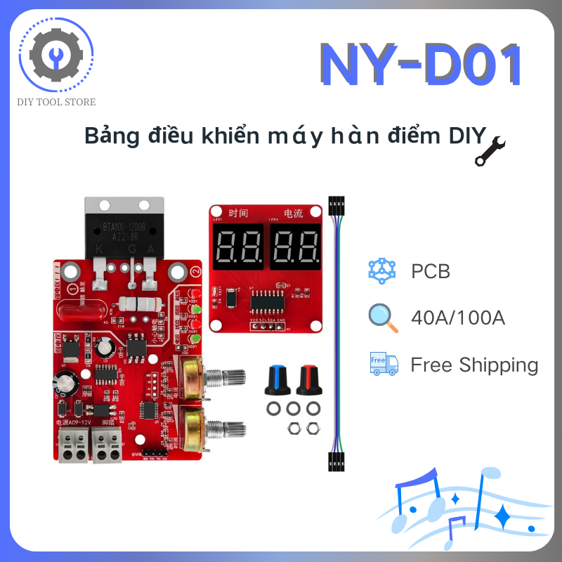 Ny-d01 40A/100A Spot Welding Machine NY-100A Control Panel Welding ...