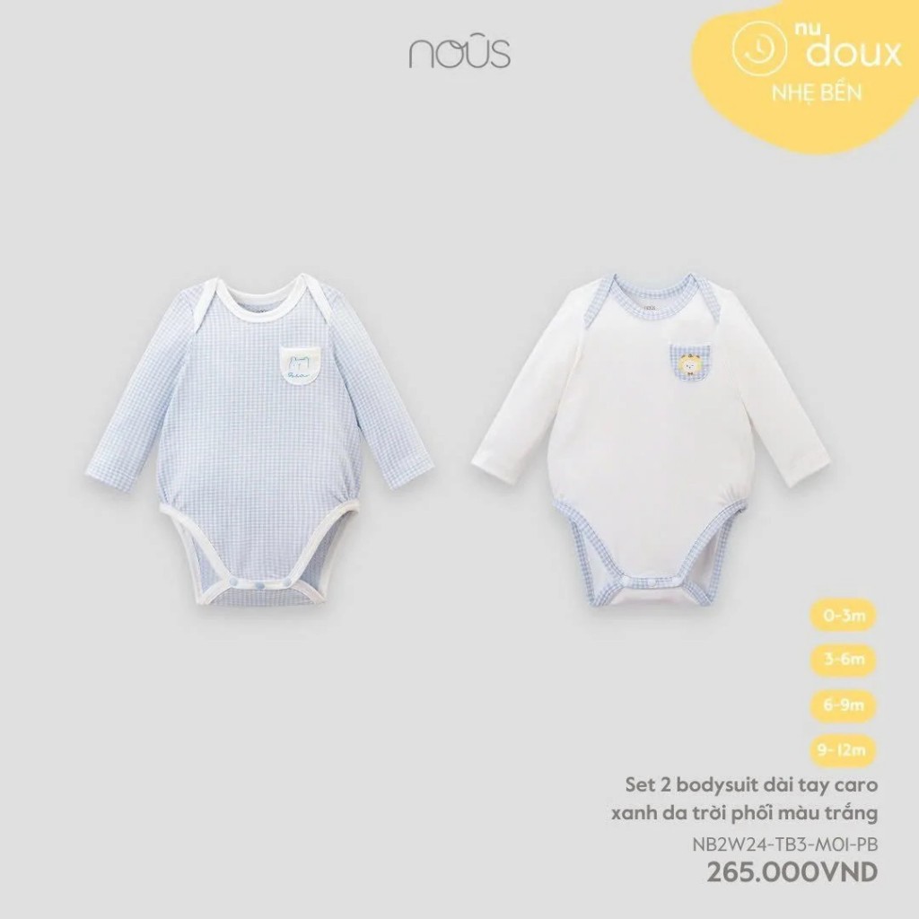 Nous Baby Set 2 Bodysuit Nous short sleeve, long sleeves mixed with ...