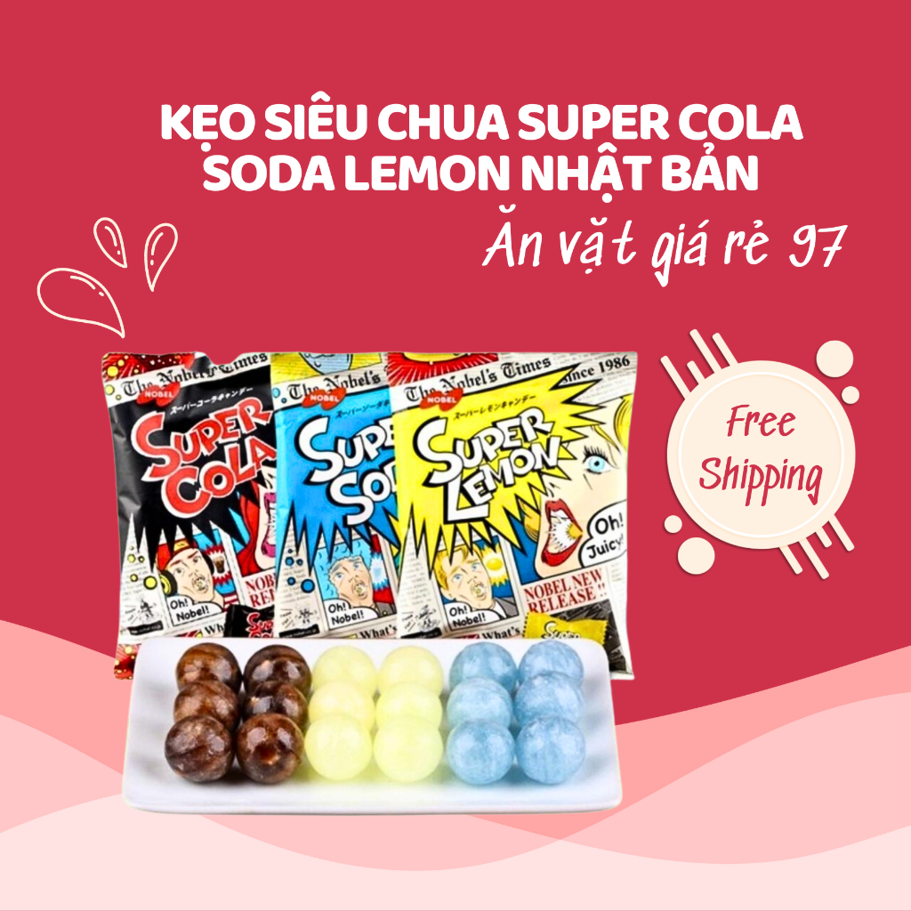 Japanese Super Cola Soda Lemon Candy - Cheap snack | Shopee Philippines